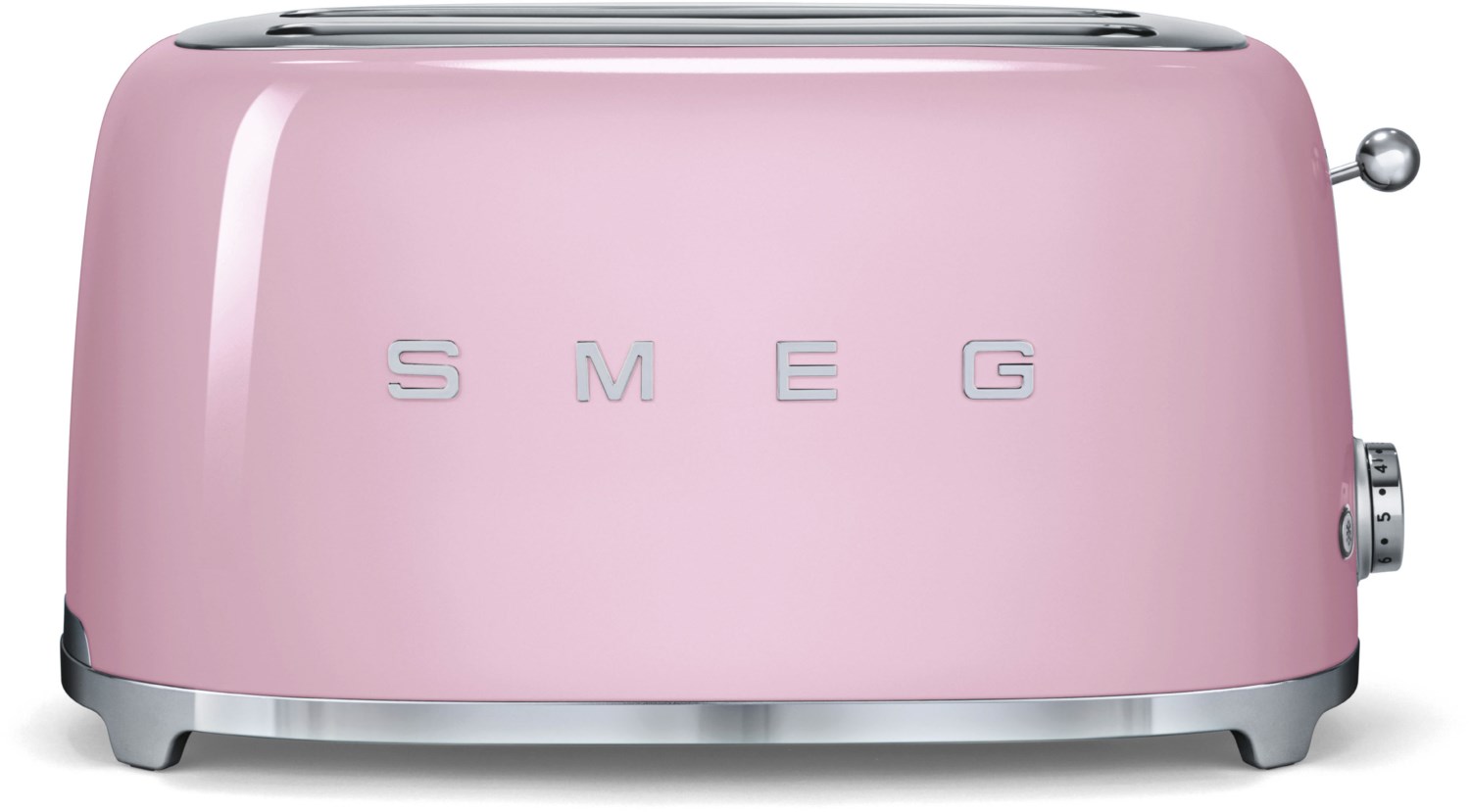 SMEG TSF02PKEU Toaster 2 Schlitze für 4 Scheiben rosa | Toaster ...